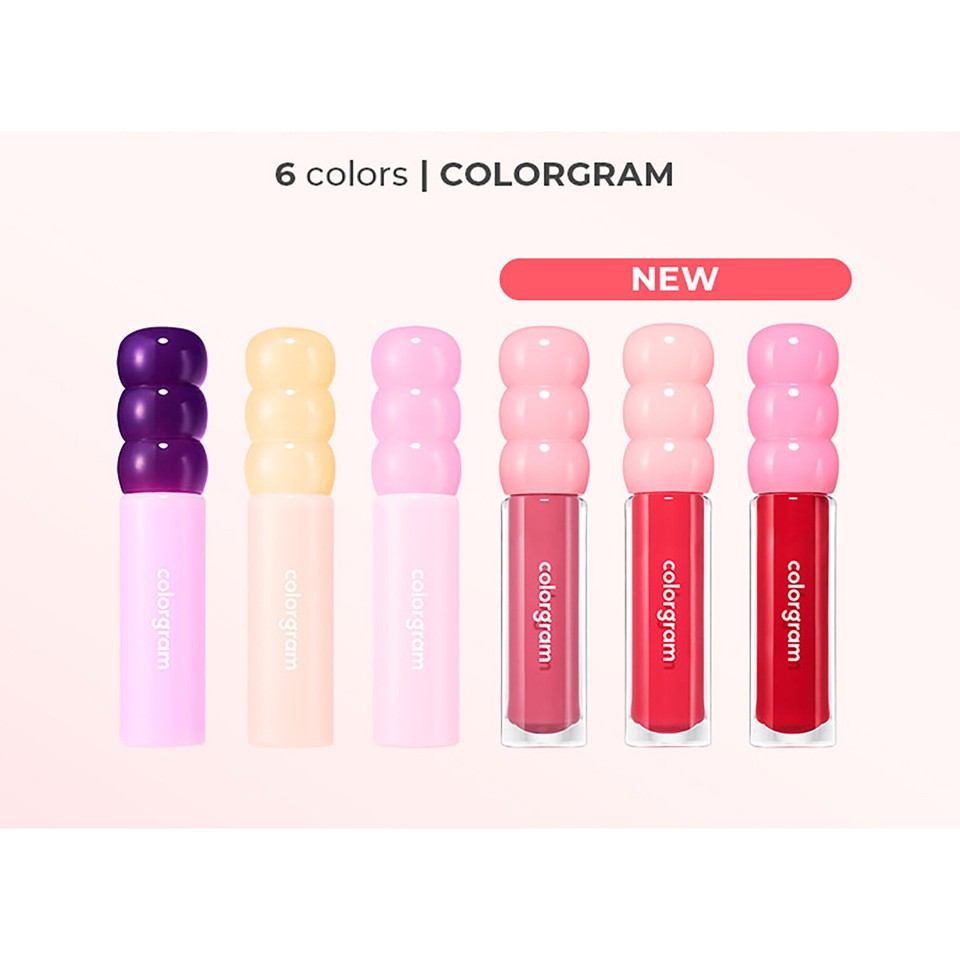 COLORGRAM Fruity Glass Gloss 3g 6 colors K-Beauty | eBay