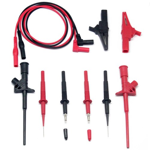 AideTek needle tipped leads set for FLUKE multimeter test probe handles ...