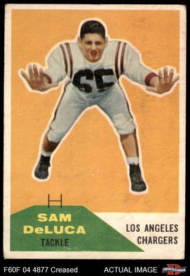 1960 Fleer #89 Sam DeLuca Chargers 2.5 - GD+ | eBay