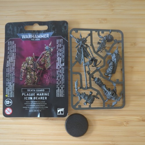 Warhammer 40k Plague Marine Icon Bearer Death Guard | eBay UK