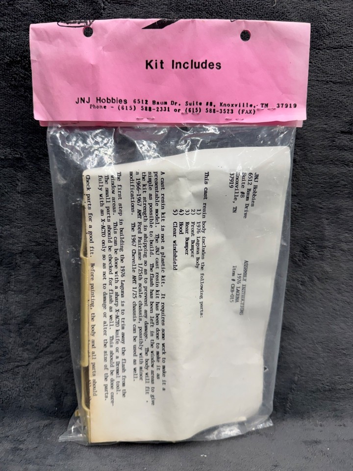 JNJ Hobbies 1/25 1976 Laguna Resin Body Model Conversion Kit. CRB-015 ...