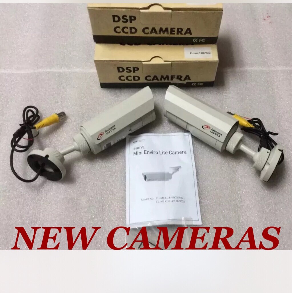 Lot 2 EL-MLC38/922 & EL-MLC38/26 Security Color Cameras 2.6-6mm 9-22mm ...