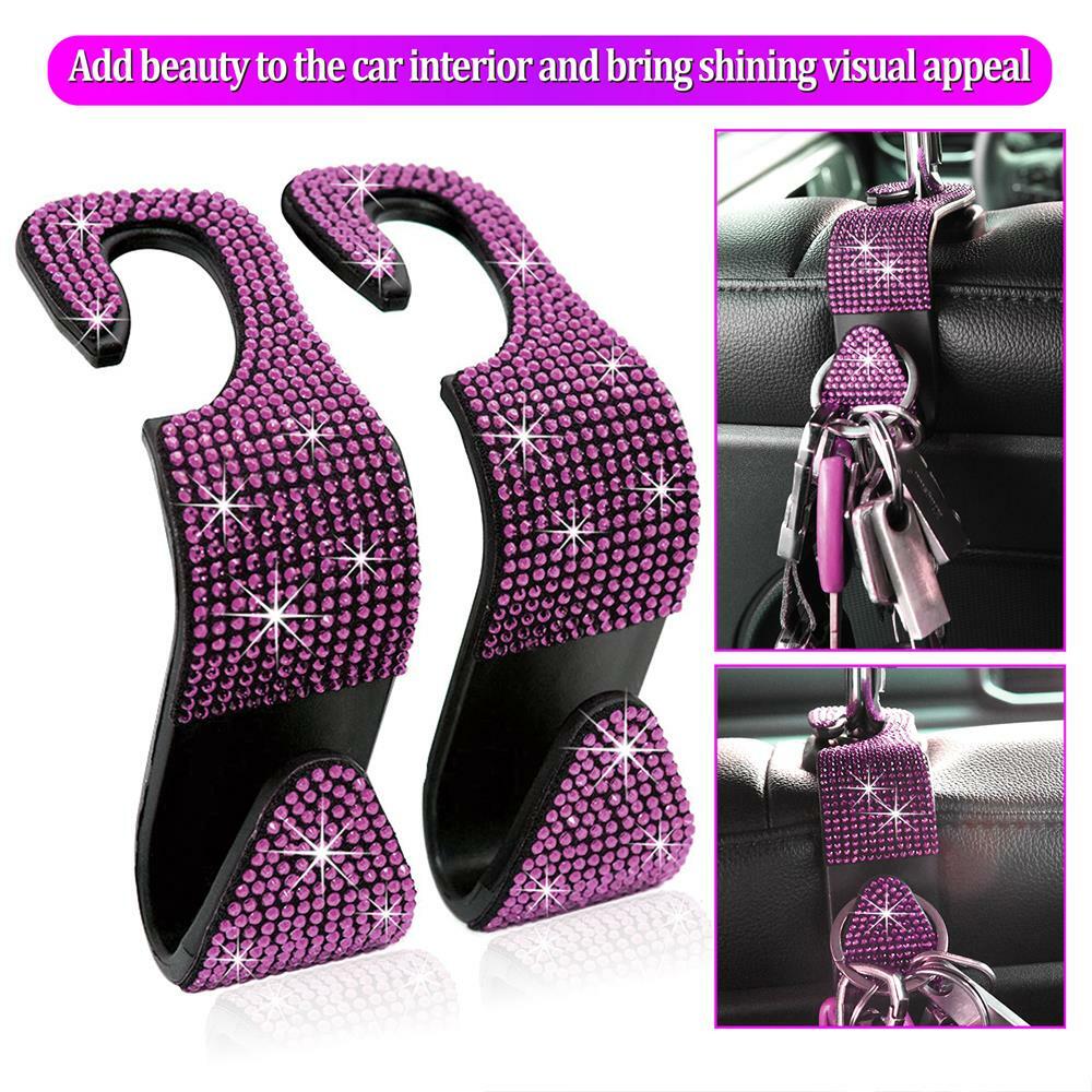 21 Pack Pink Bling Car Accessories Set for Women Girls,Bling Car Phone ...