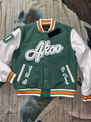 AKOO VARCITY WOOL JACKET LARGE | eBay