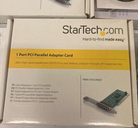 Lot of 4 StarTech 1 port PCI Parallel Adapter Card part no. PCI1PECP | eBay