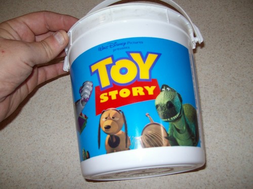 Rare Vintage 1995 Toy Story Movie Theater Popcorn Bucket Tub Disney ...