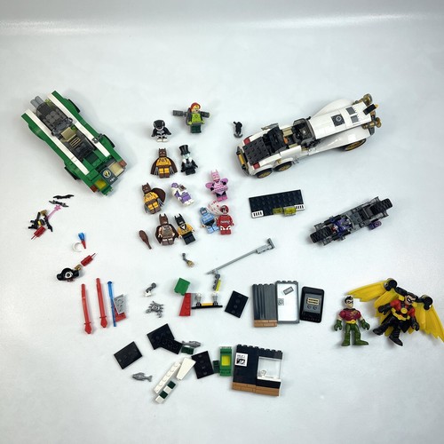 Lego Batman and Villains Mini Figurines + Cars Vehicles Set Parts Legos ...