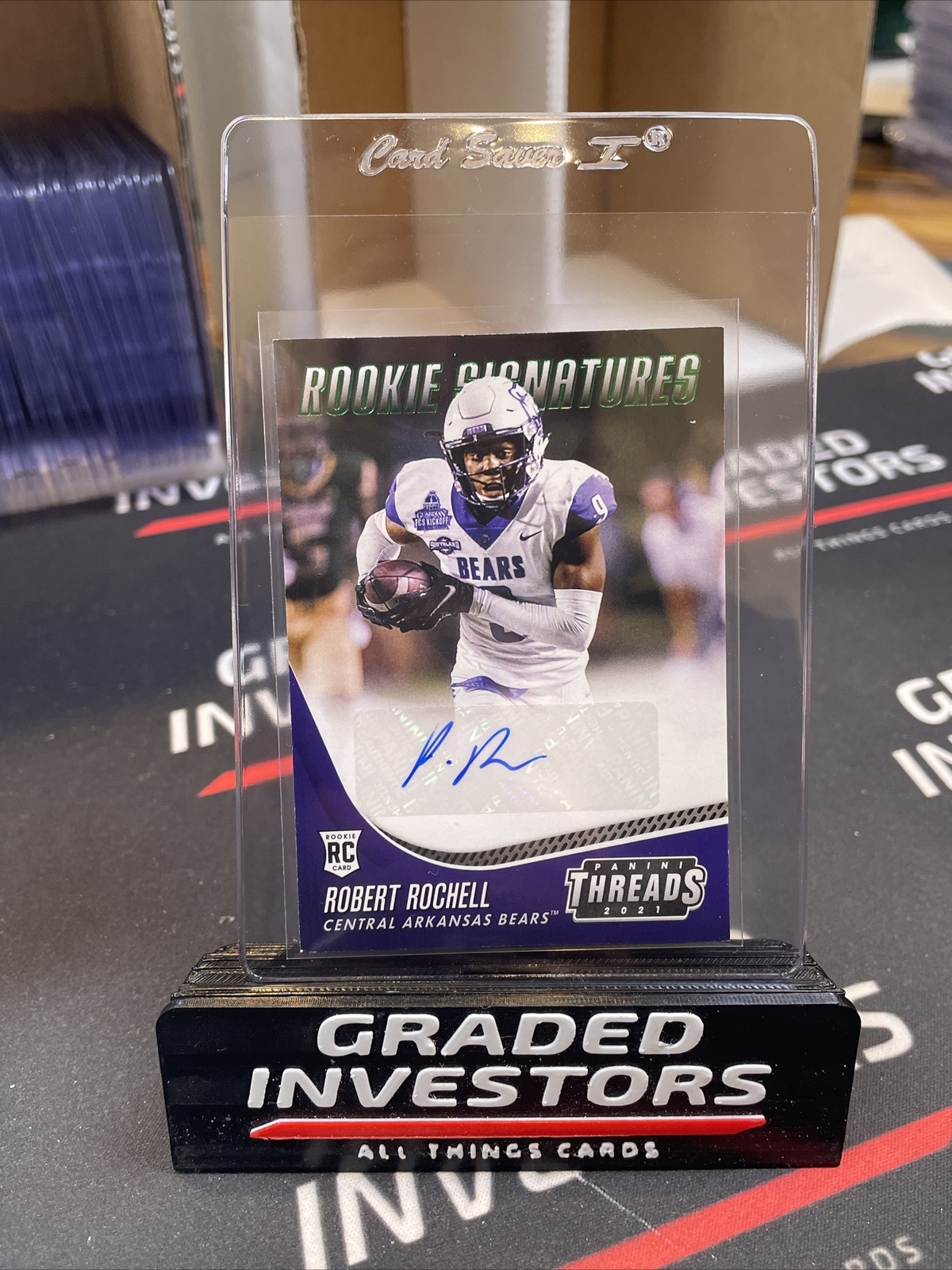 Robert Rochell AUTO 2021 Panini Threads Central Arkansas Bears Rookie ...