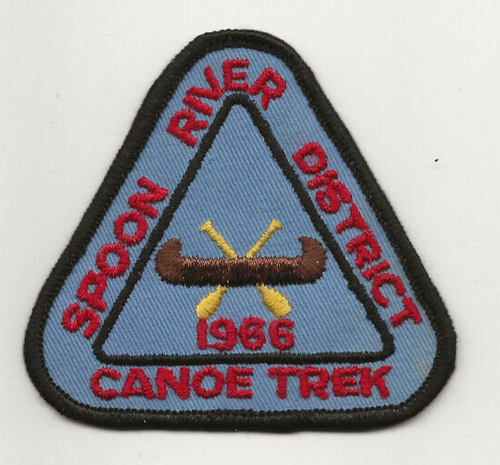 W D BOYCE council / SPOON RIVER Dist. / 1966 CANOE TREK - Boy Scout BSA ...