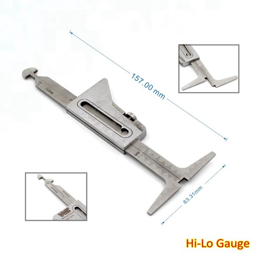 Hi-Lo Welding Inspection Gauge Weld Gage Stainless Steel Test Ulnar ...