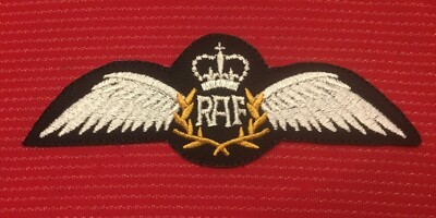 RAF WINGS BRITISH ROYAL AIR FORCE PILOT TARGET NAVY ARMY BADGE IRON SEW ...
