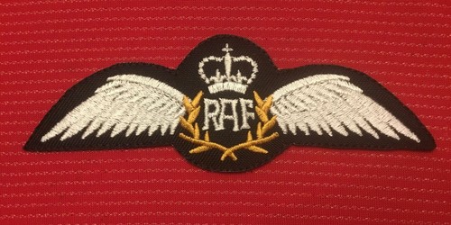 RAF WINGS BRITISH ROYAL AIR FORCE PILOT TARGET NAVY ARMY BADGE IRON SEW ...