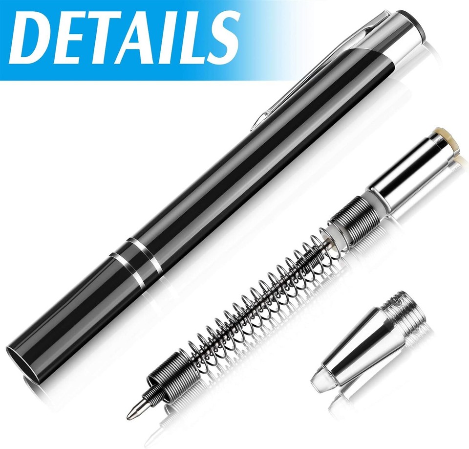 LED Lighted Tip Pens – 3 Pack Ballpoint Flashlight Pens for Night ...