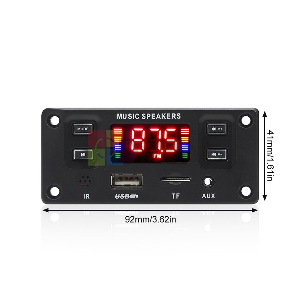 FM Radio Module Bluetooth Speaker MP3 Decoder Board USB TF FM Music ...