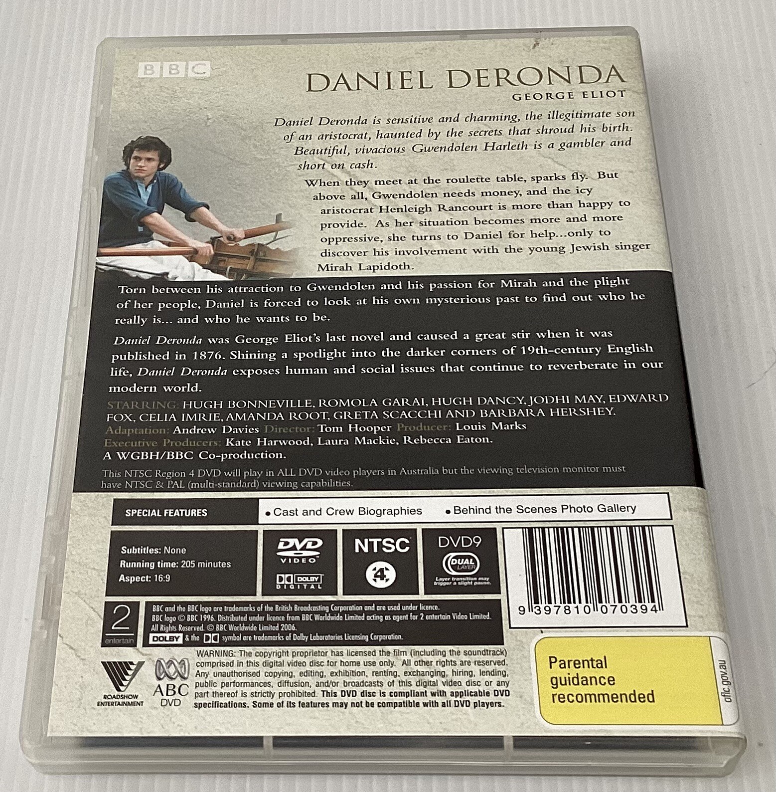 Daniel Deronda George Eliot DVD Region 4 Free Post BBC Hugh Bonneville ...