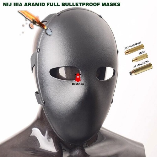 2023 Aramid Ballistic Bullet Proof Level IIIA Full Face Mask CS Field ...