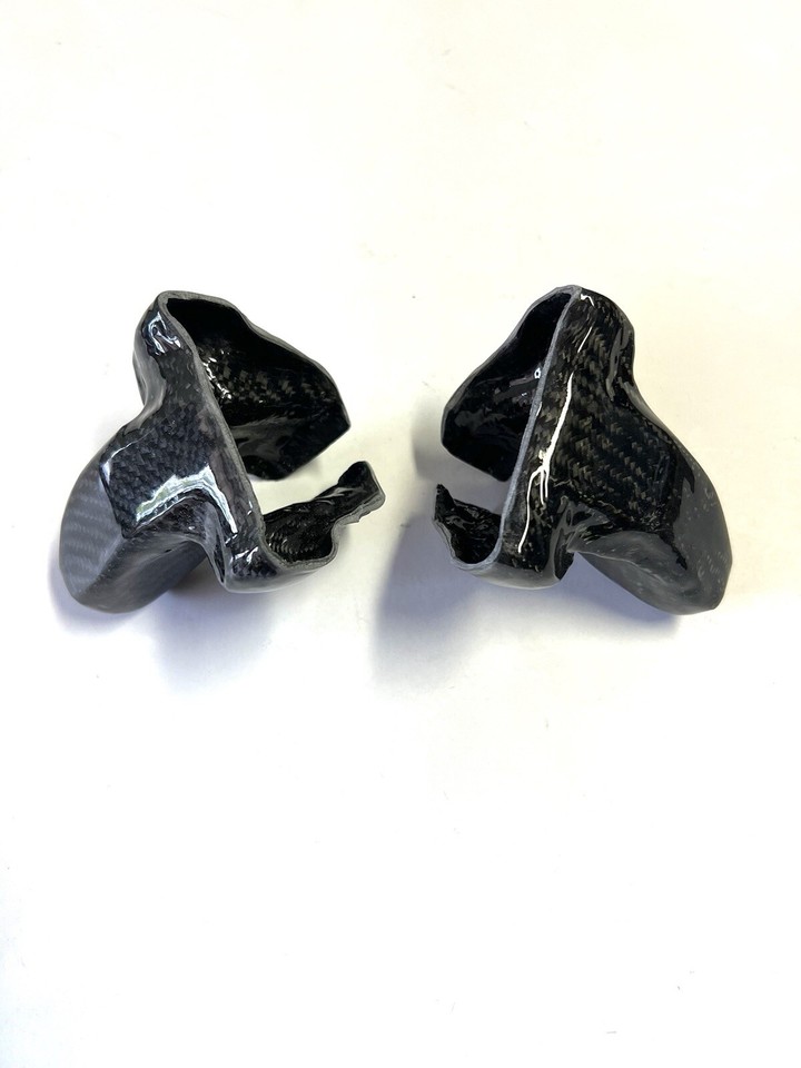 Real Carbon Fiber Fasst Flexx Flex Quad Moto MX ATV Handlebars Snap On ...