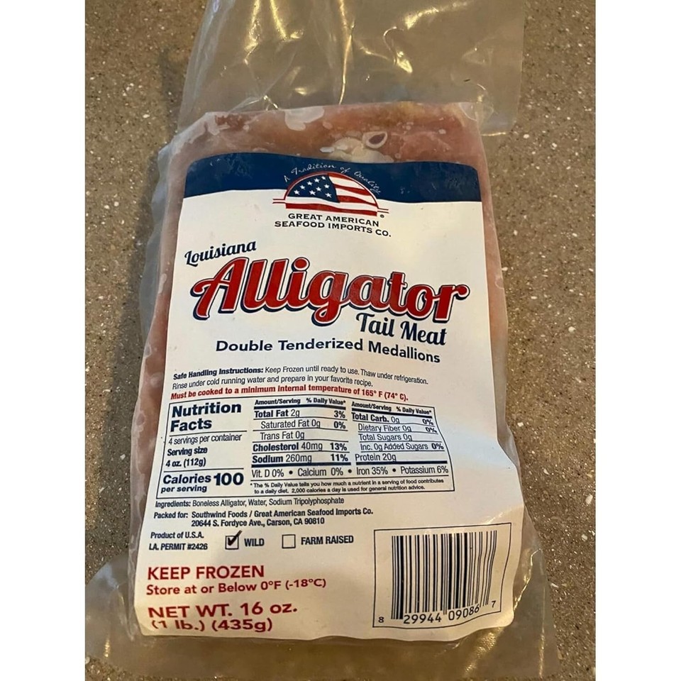 Today Gourmet Foods - Alligator Meat 6-1Lbs packs (Frozen) | eBay