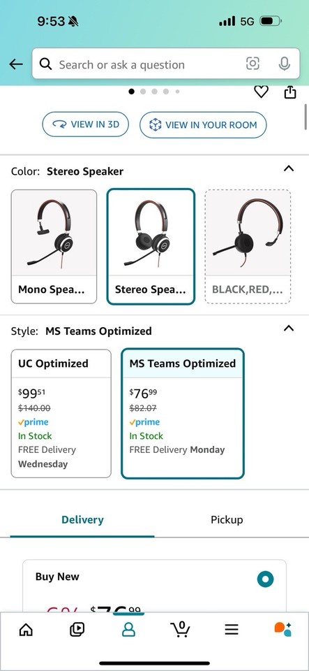 Jabra Evolve 40 Stereo USB Headset HSC017 w/ ENC010 Adapter And ...
