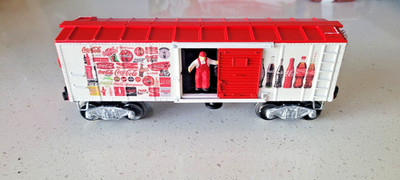 Lionel O gauge box car. operating man inside, custom painted & decaled ...