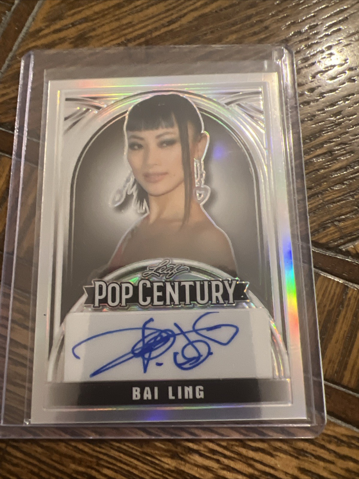 Bai Ling 2024 Leaf Metal Pop Century #BA-BL1 Base Autographs Diagonal ...