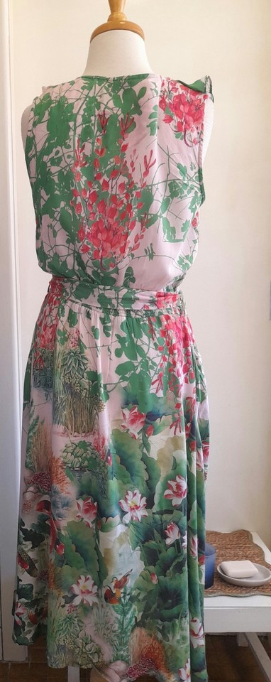 Lula Soul -Floral Lily Scenery Dress Multi-coloured Cool And Easy Care ...