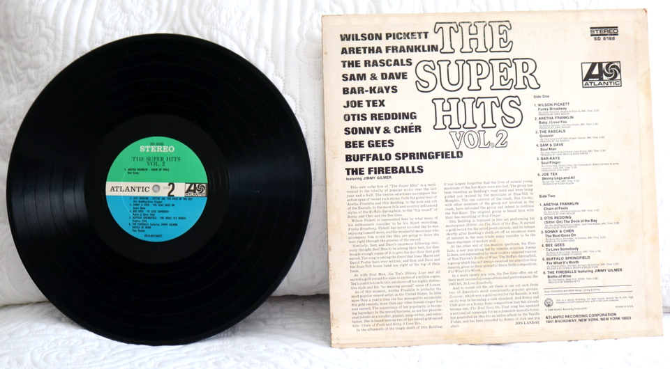 Vinyl Album The Super Hits Vol.2 Various Artist 1968 Atlantic Records ...