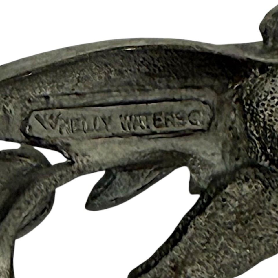 Vintage Kelly Waters Basset Hound Dog Pewter Silver Tone Pendant Signed ...