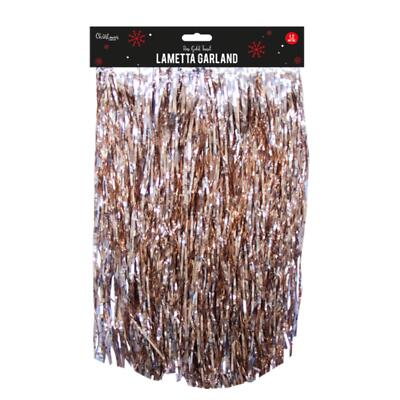 Christmas Lametta Tinsel Garland Angel Hair Decoration - Rose Gold | eBay