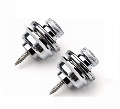 Chrome Flat Head Skidproof Strap Locks Heavy Duty | eBay