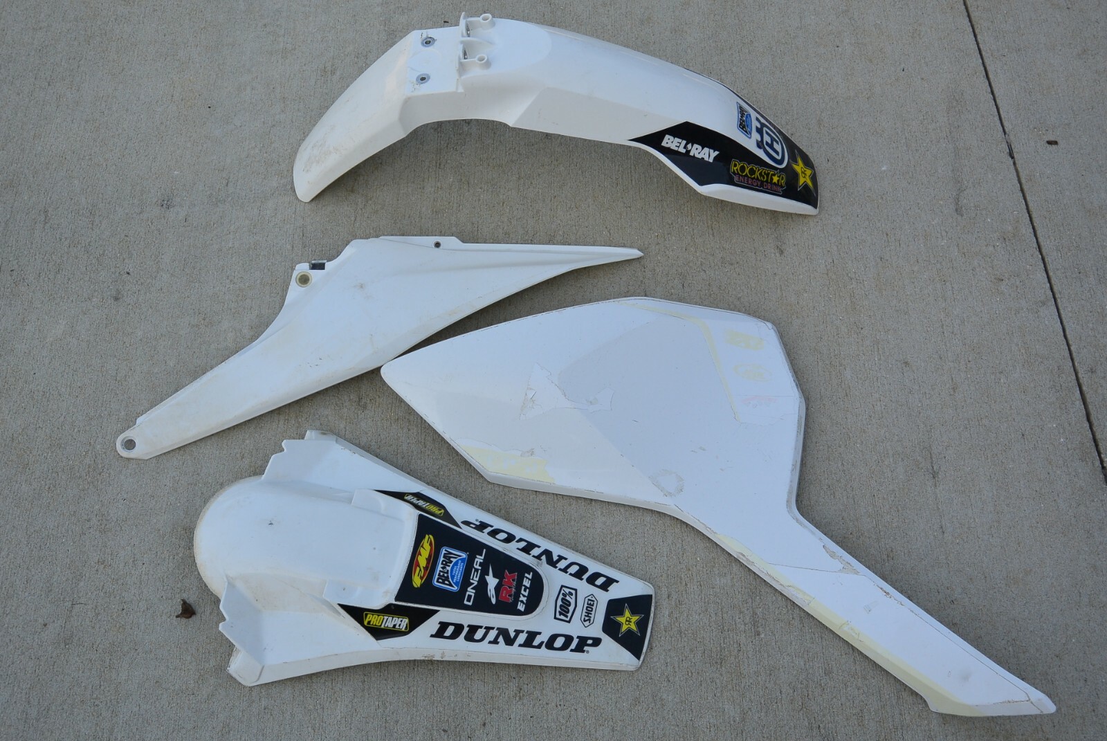 2016 FC450 TC450 White Misc Plastics Rear Fender Front Fender 1471 R10 ...
