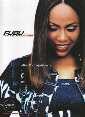vintage FUBU Womenswear 1-Page Magazine PRINT AD Fall 1999 DEBORAH COX ...