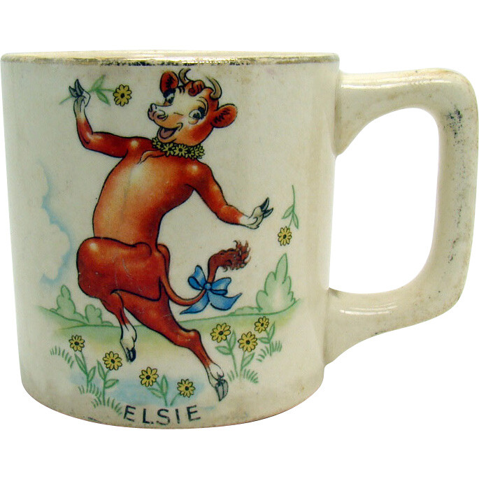 Elsie the Cow Ceramic Mug - 1930's | eBay