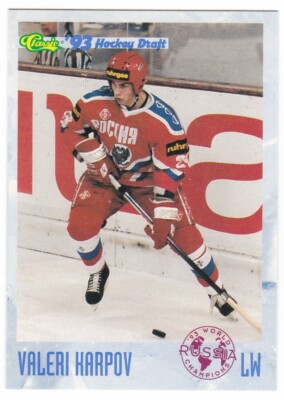 M) 1993 Classic NHL Hockey Draft Trading Card Valeri Karpov #90 | eBay