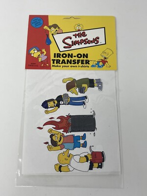 The Simpsons Vintage Iron-On T-Shirt Transfer Jimbo Nelson Dolph ...