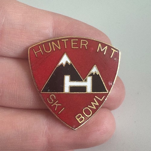 Vintage Hunter Mountain Ski Bowl Pin – Red & Black Shield New York ...