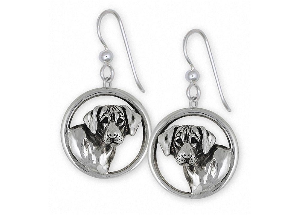 Rhodesian Ridgeback Earrings Jewelry Sterling Silver Handmade Dog ...