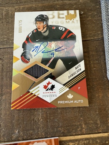 2024 upper deck team canada juniors nate danielson patch auto /175 | eBay