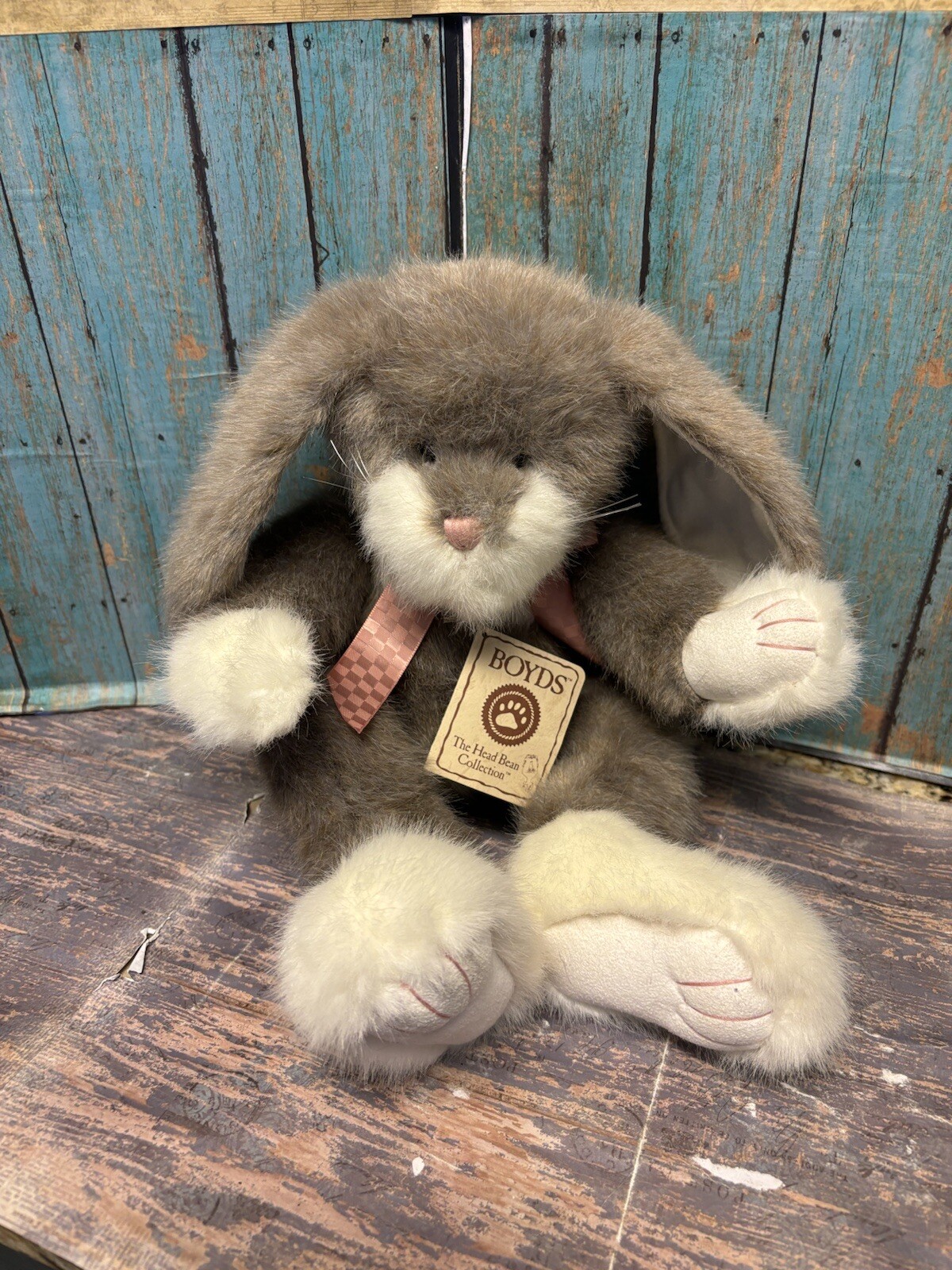 Vtg Boyds Bears Natalie Q Nimblenose 15” Adorable Easter Bunny Rabbit ...