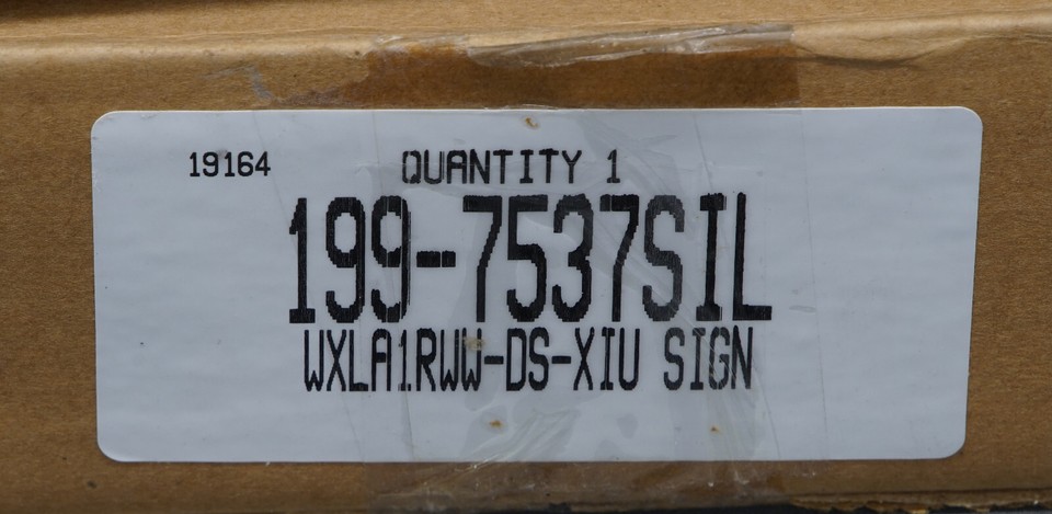 Siltron 199-7537SIL X-Ray In Use Sign (R25 | eBay