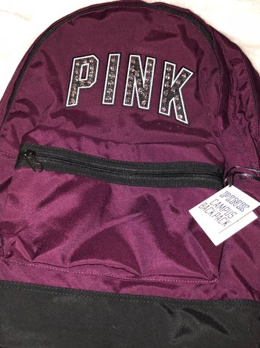 Victoria's Secret School, Burgundy Studded BLING Backpack, Large NWT | eBay