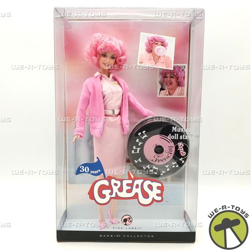 Grease Frenchy Barbie Doll Race Day Rizzo Box Pink Label 2007 Mattel ...