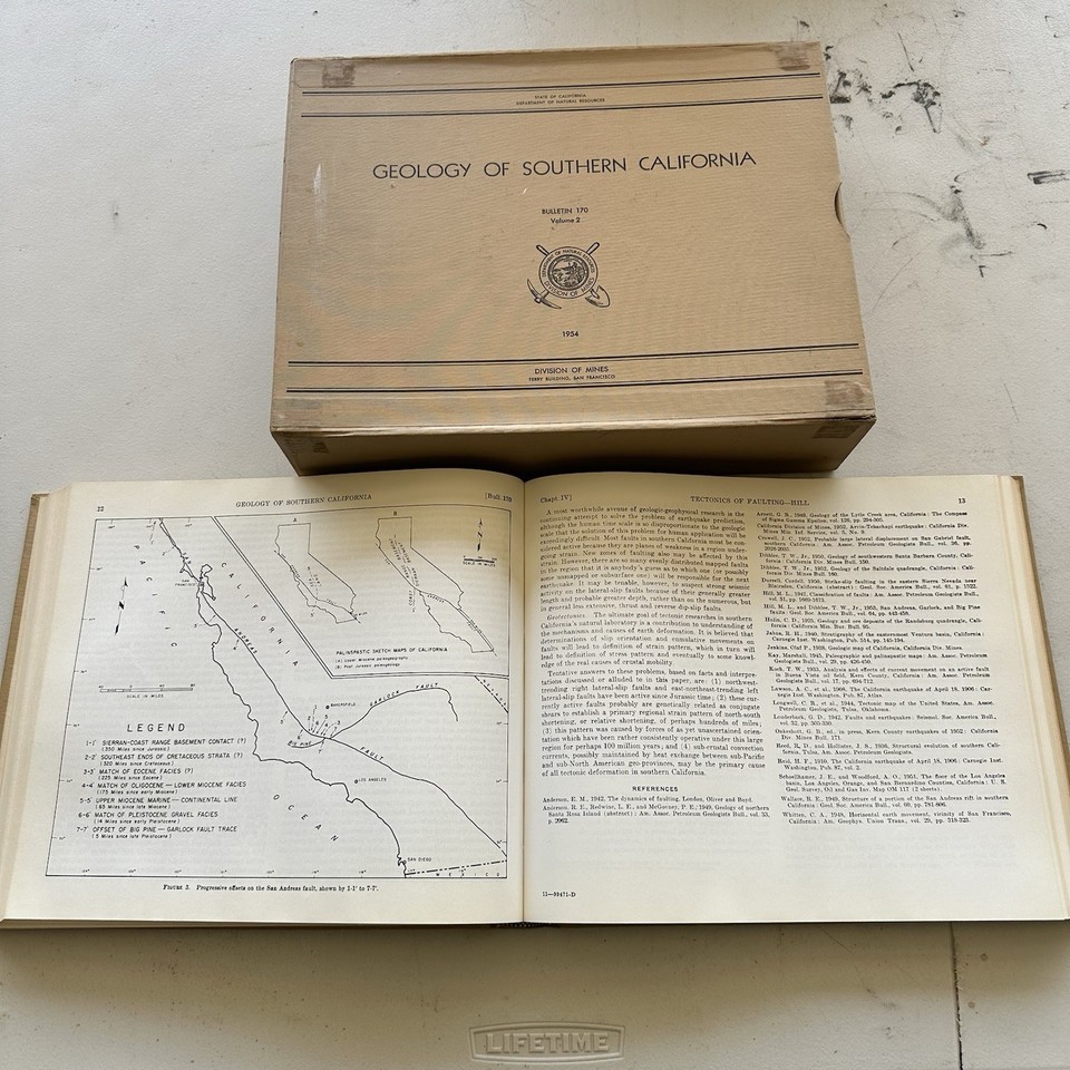 Geology of Southern California Bulletin 170 1954 Box Set Division of ...