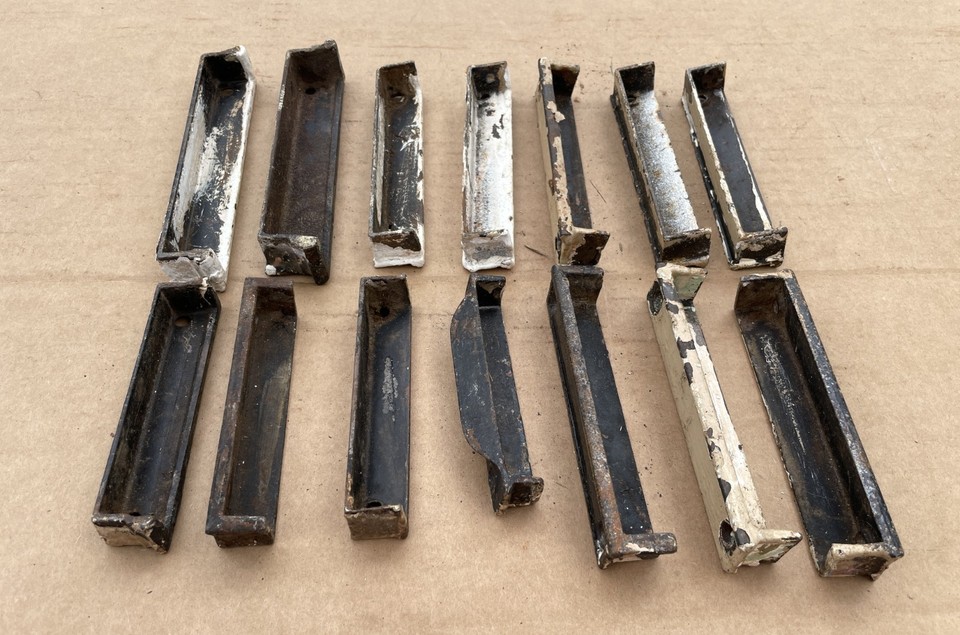 OUTSTANDING Lot of (14) Antique Cast Iron Door Rim Lock Set Keepers ...
