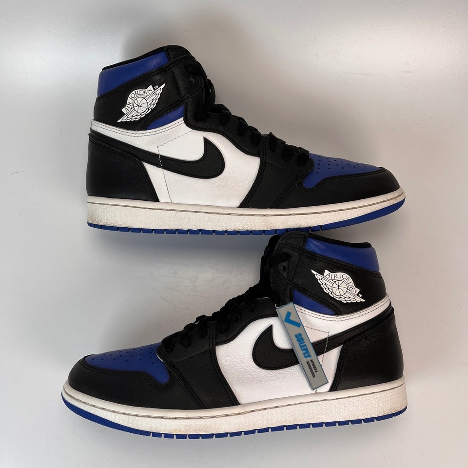Jordan 1 Retro High Royal Toe Black White Game Royal 555088-041 Mens ...