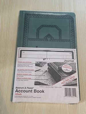 Boorum & Pease Record Ledger/Account Book 37 3/8 150p 9 5/8" x 7 5/8 ...