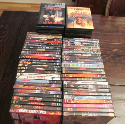Lot of 80+ DVDs SciFi Action Thillers Classics Buddy Adventure Western ...
