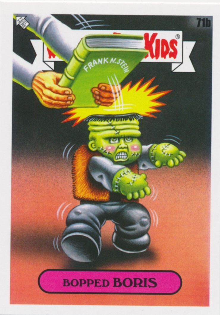 71b BOPPED BORIS 2022 GPK Garbage Pail Kids Book Worms FRANKENSTEIN | eBay