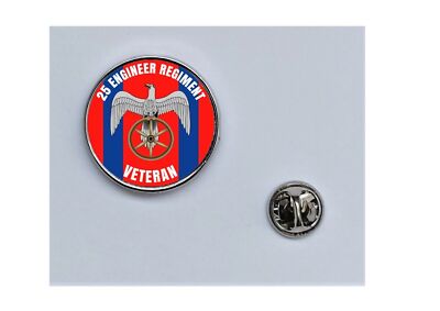 25 Engineers Regiment Royal Engineers Veteran Military Army domed lapel ...