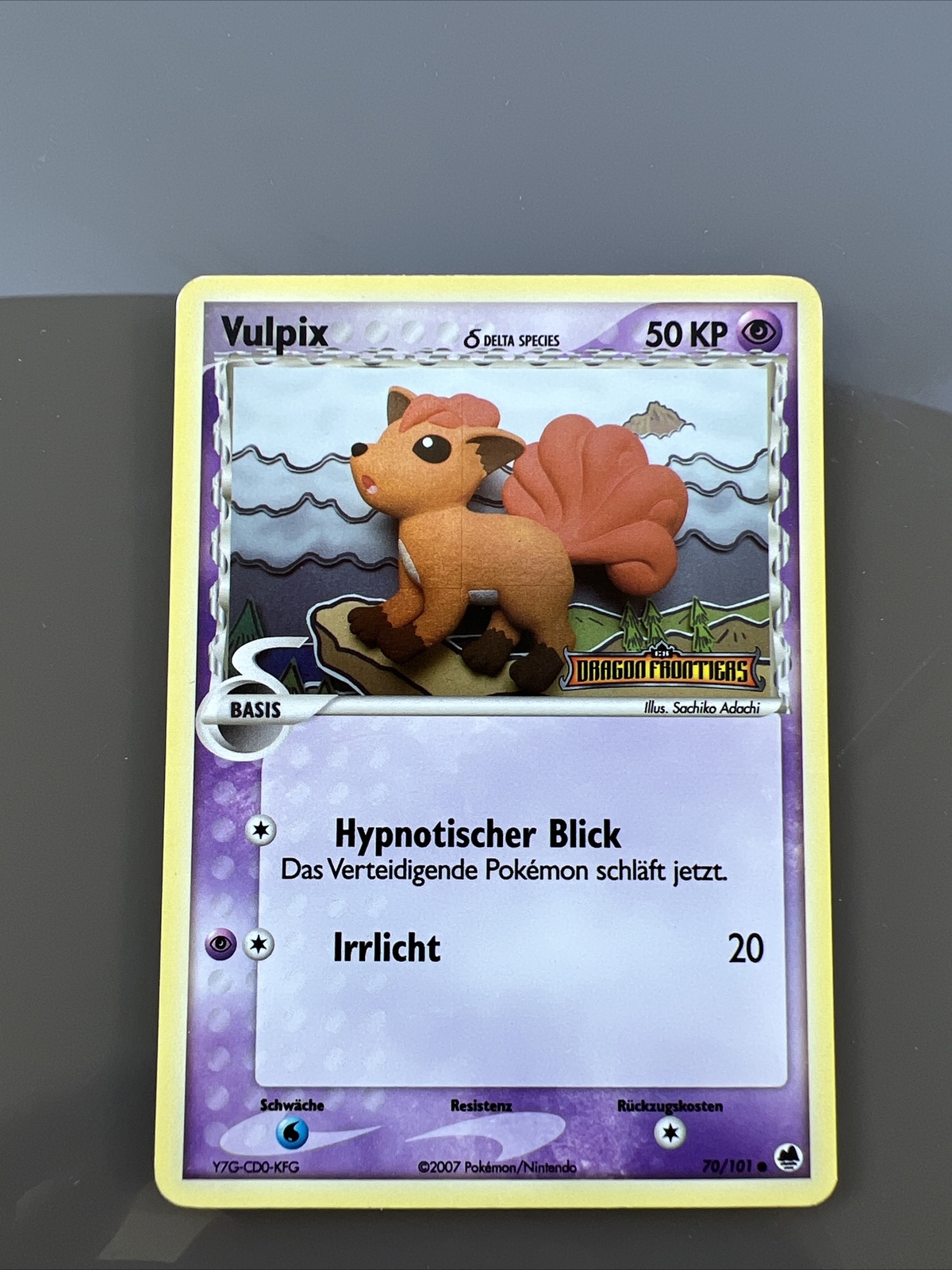 Pokemon Karte Trading Card EX Dragon Frontiers Nr. 70/101 Vulpix ...